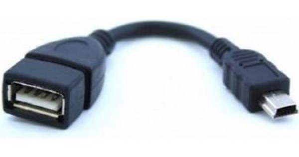 Mini usb otg 5 pin otg 15 cm oto teyp için usb çevirici